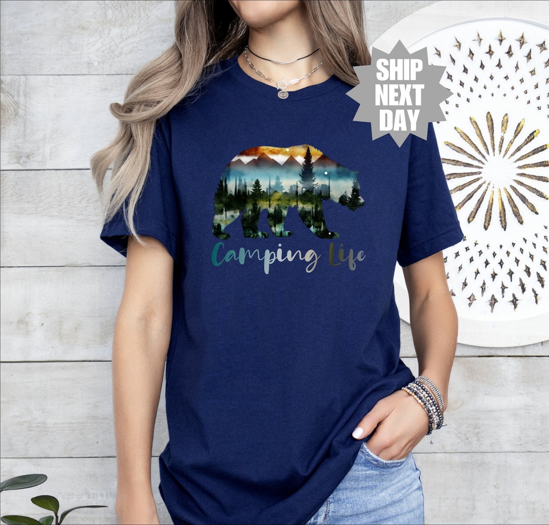Happy Camper Shirt, Camping Life Shirts, Camper T-shirt, Camp Group ...