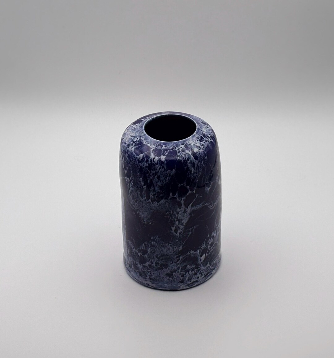 Blue "marble" Medium Vase - Etsy