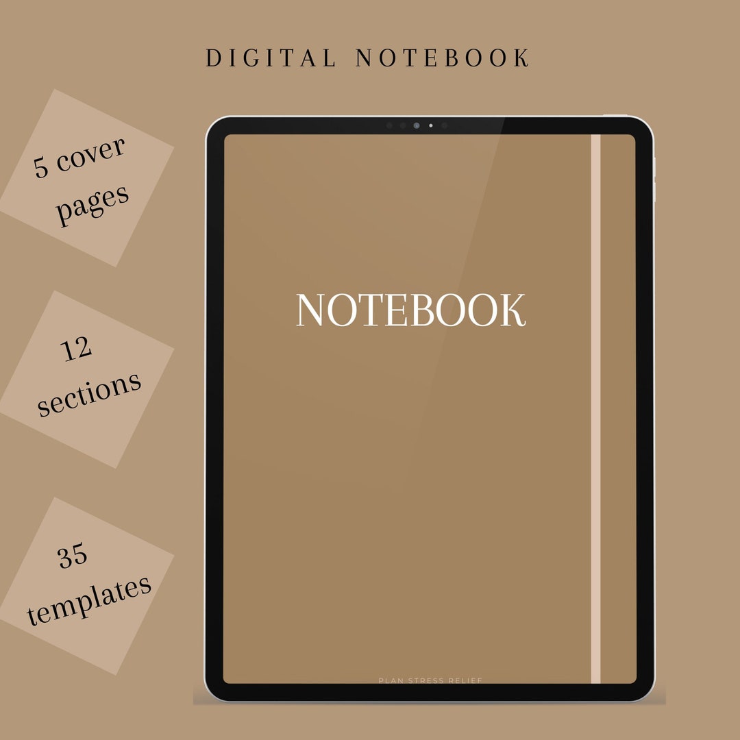 Digital Notebook Fawn Goodnotes Lines, Grid, Dotted - Etsy