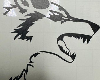 Grey Wolf Geometric 3M Reflective Material Artistic Awesome Amazing ...