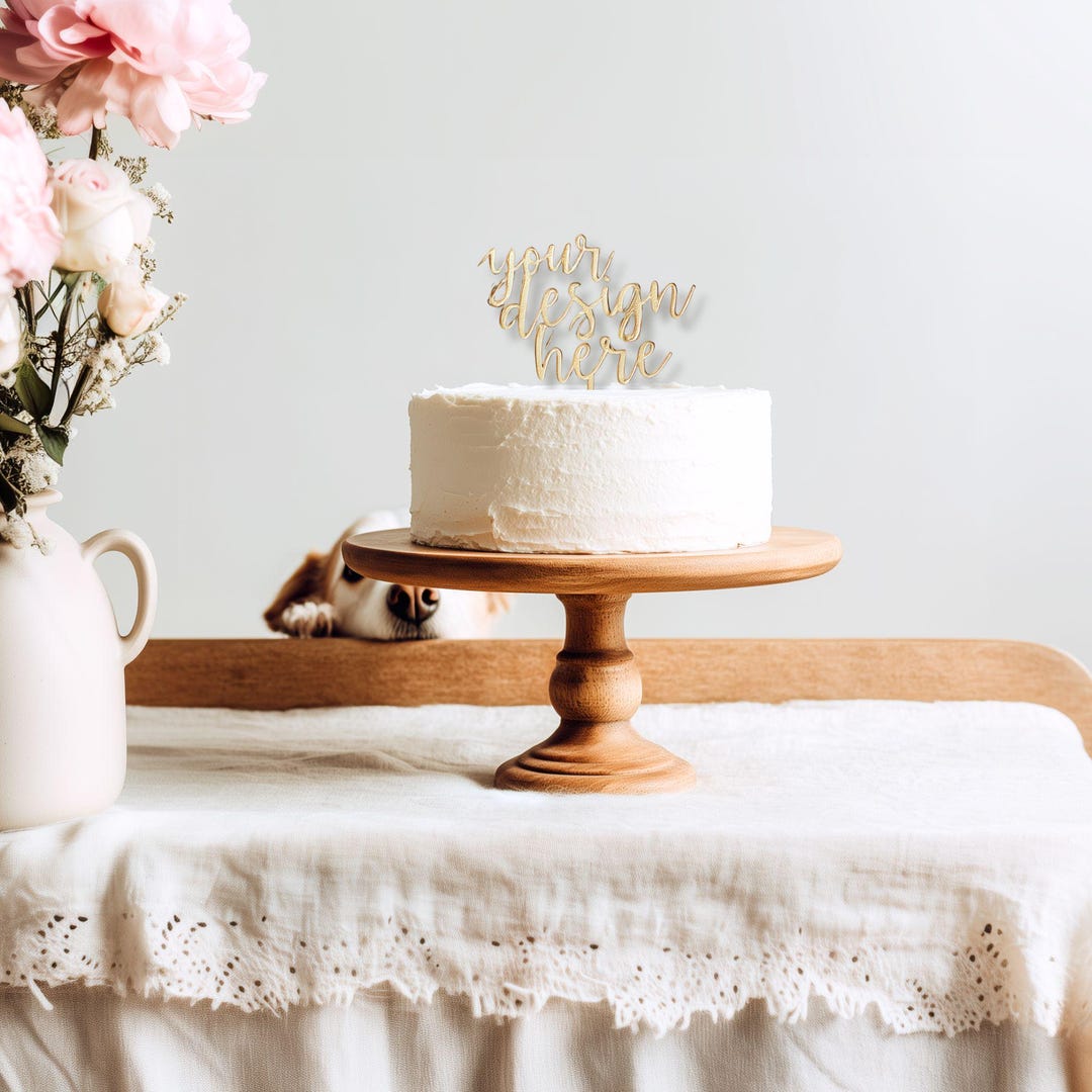 Cake Mockup, Cake Photo, Cake Topper Mockup, Cake Mock Up, Professional ...
