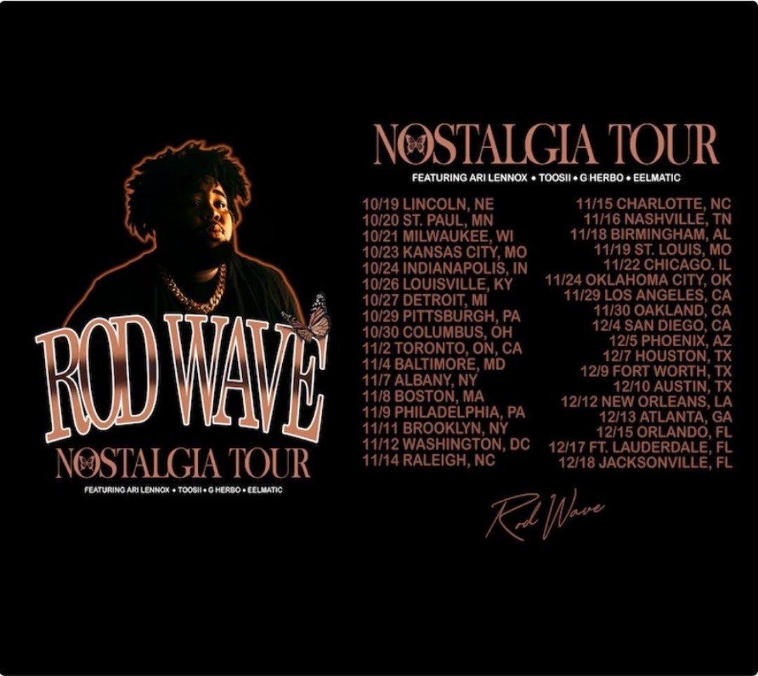 Rod Wave Nostalgia Tour 2023 Png Rod Wave Png - Etsy