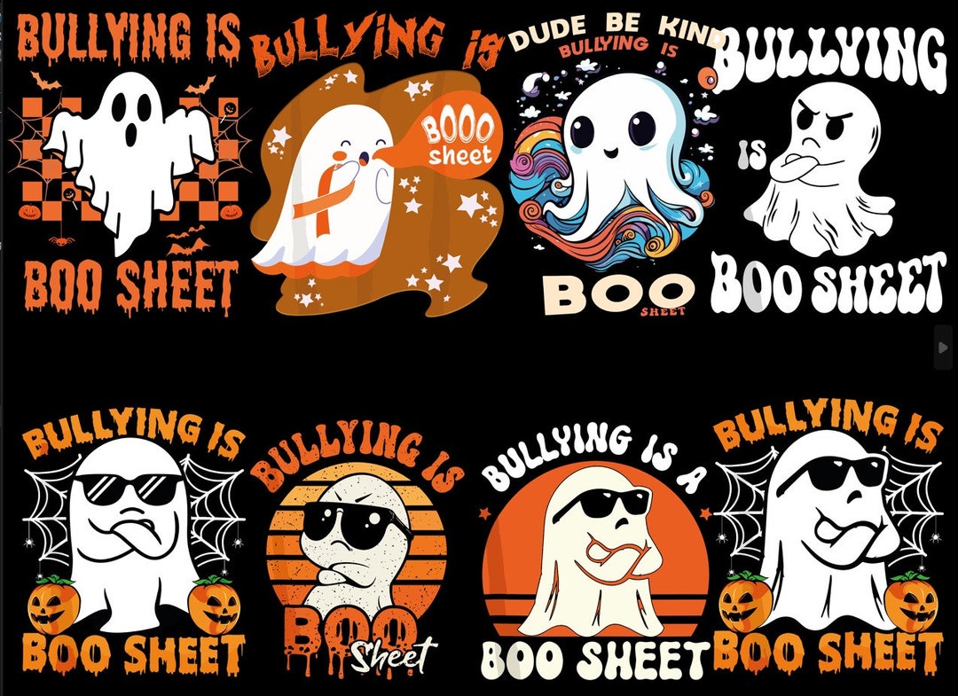 Boo to Bullying Png Stop Bullying End Bullying Halloween - Etsy