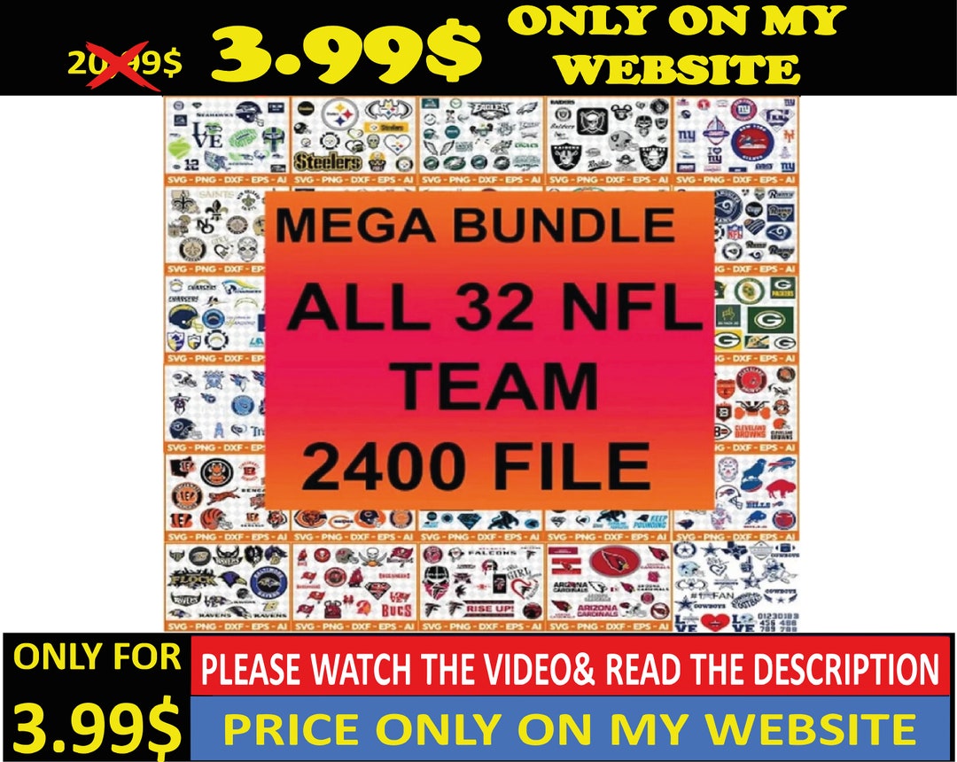 N-F-L Mega Bundle Svg Digital File Download Only Cricut - Etsy