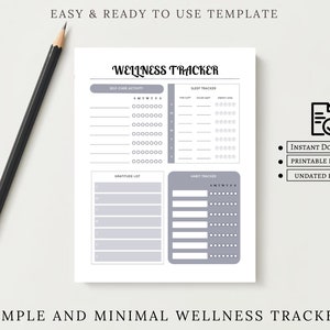 Editable Wellness Planner | Printable Wellness Planner | Self Care ...