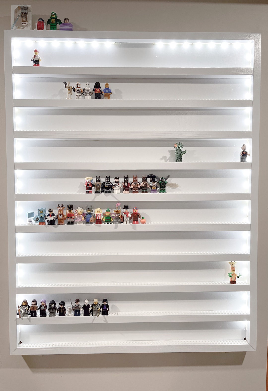 Custom LEGO Minifigure Wall Display up to 528 Minifigures - Etsy
