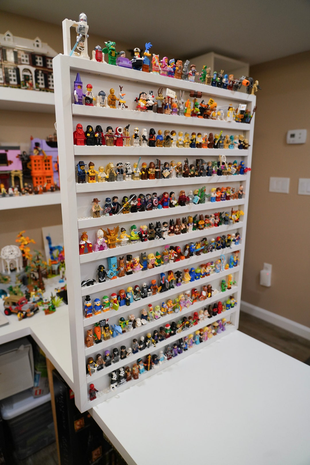 LEGO Minifigure Wood Wall Display up to 264 Minifigures - Etsy