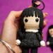 Wednesday Addams Crochet Doll Pattern: Amigurumi Keychain (PDF Pattern ...
