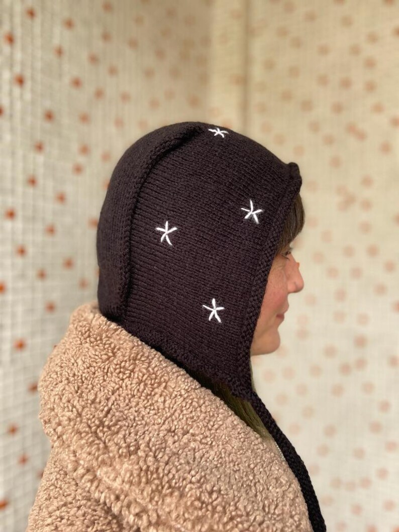 Handknit Bonnet, 7 Different Color Bonnet, Knit Tie Bonnet, Adult ...