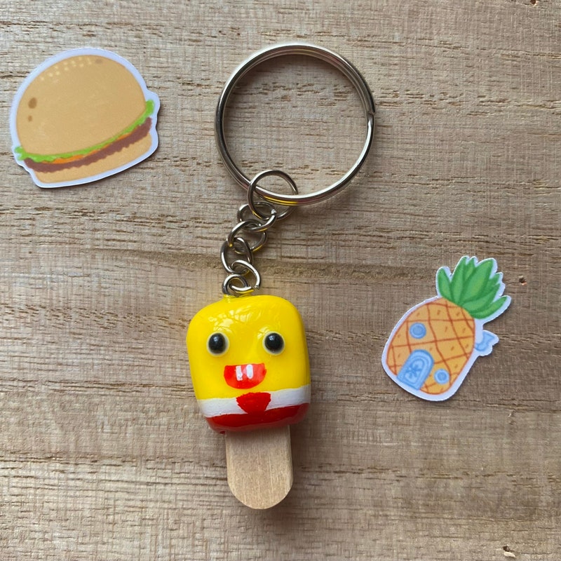 Spongebob Keychain - Etsy
