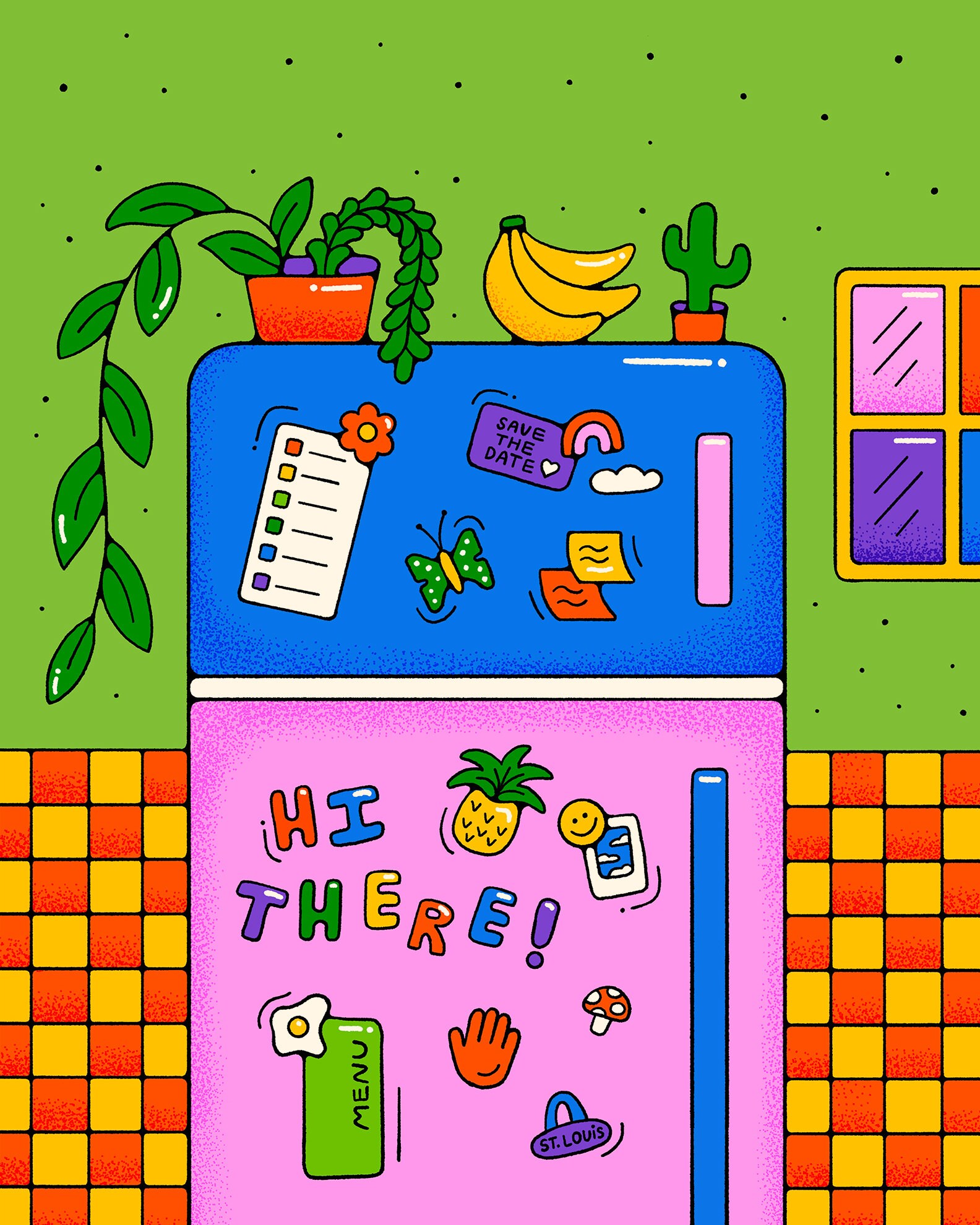 Kitchen Fridge Wall Art Print 8 X 10 - Etsy