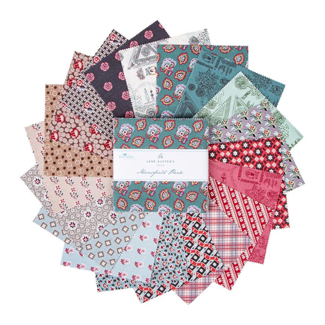 Mansfield Park 5" Stacker (5-15190-42) Inspired by Mansfield Park by Jane Austen for Riley Blake ...