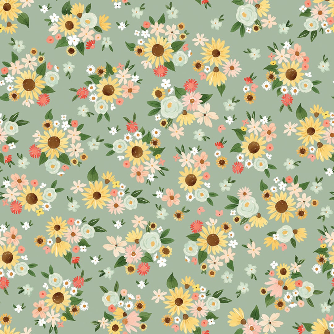 Homemade Main Sage (c13720-sage) by Echo Park Paper Co. for Riley Blake ...