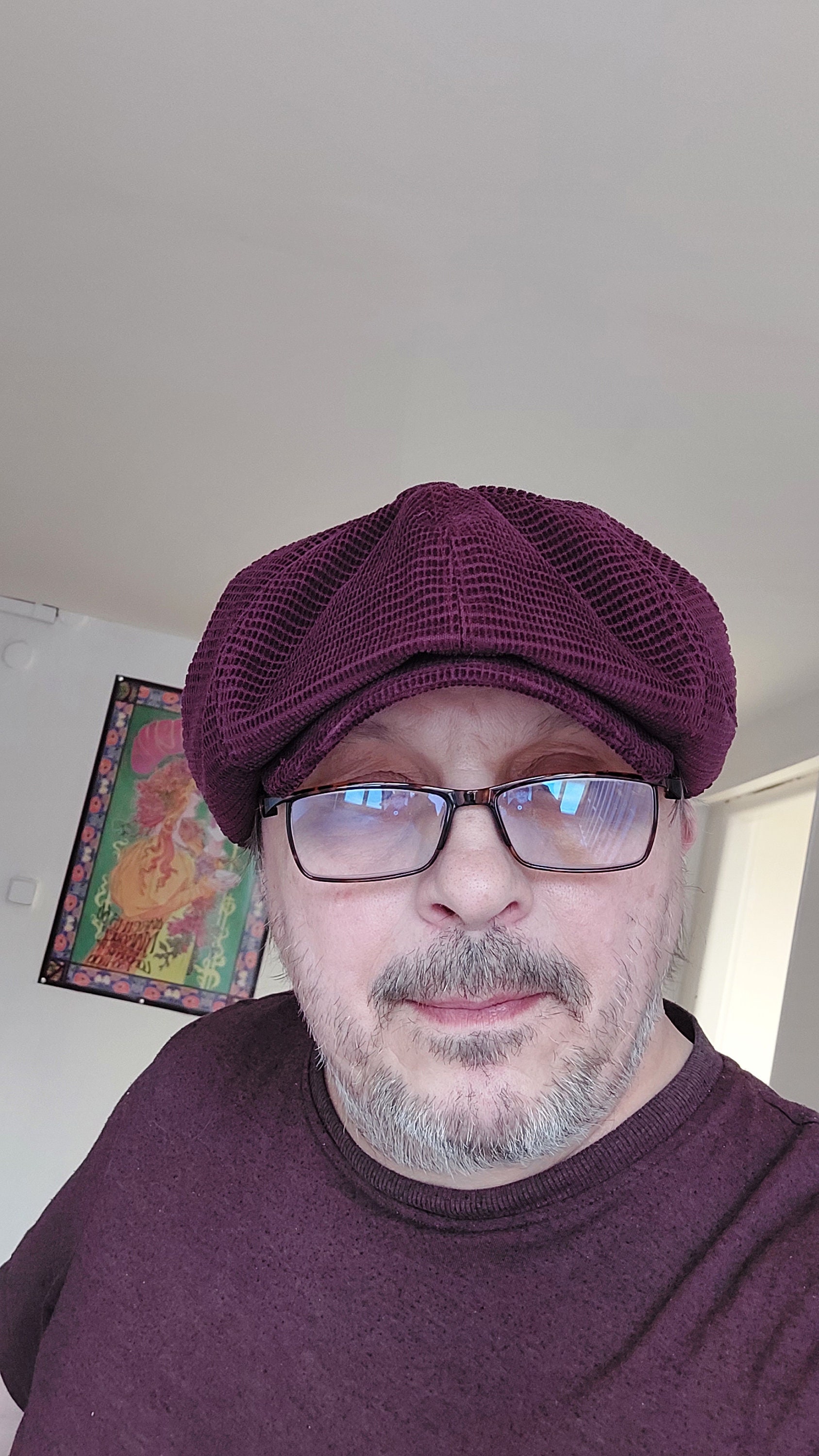 Burgundy Corduroy Cap - Etsy