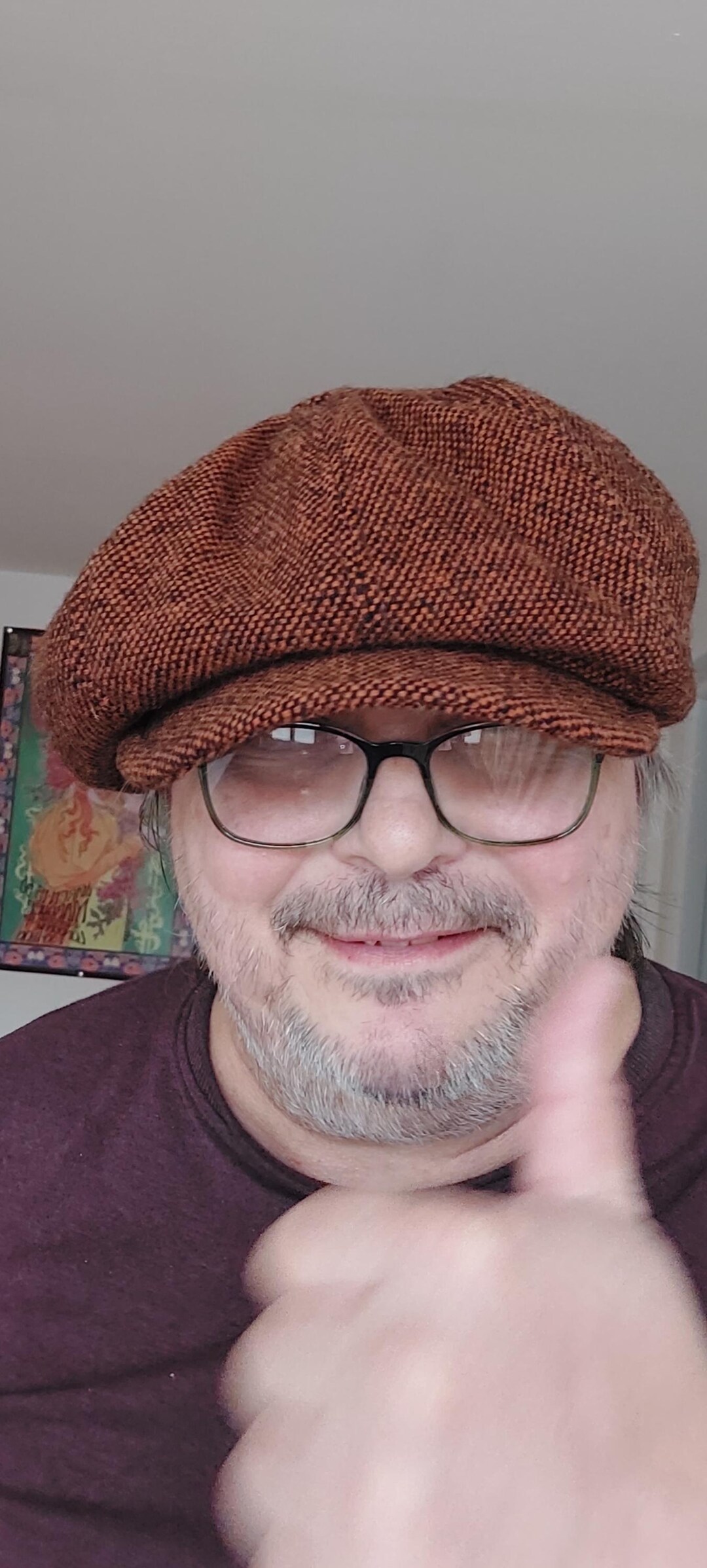Handmade Terracotta Wool Cap, Retro Style - Etsy