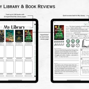 Digital Reading Journal, Book Review & Reading Tracker, Goodnotes ...