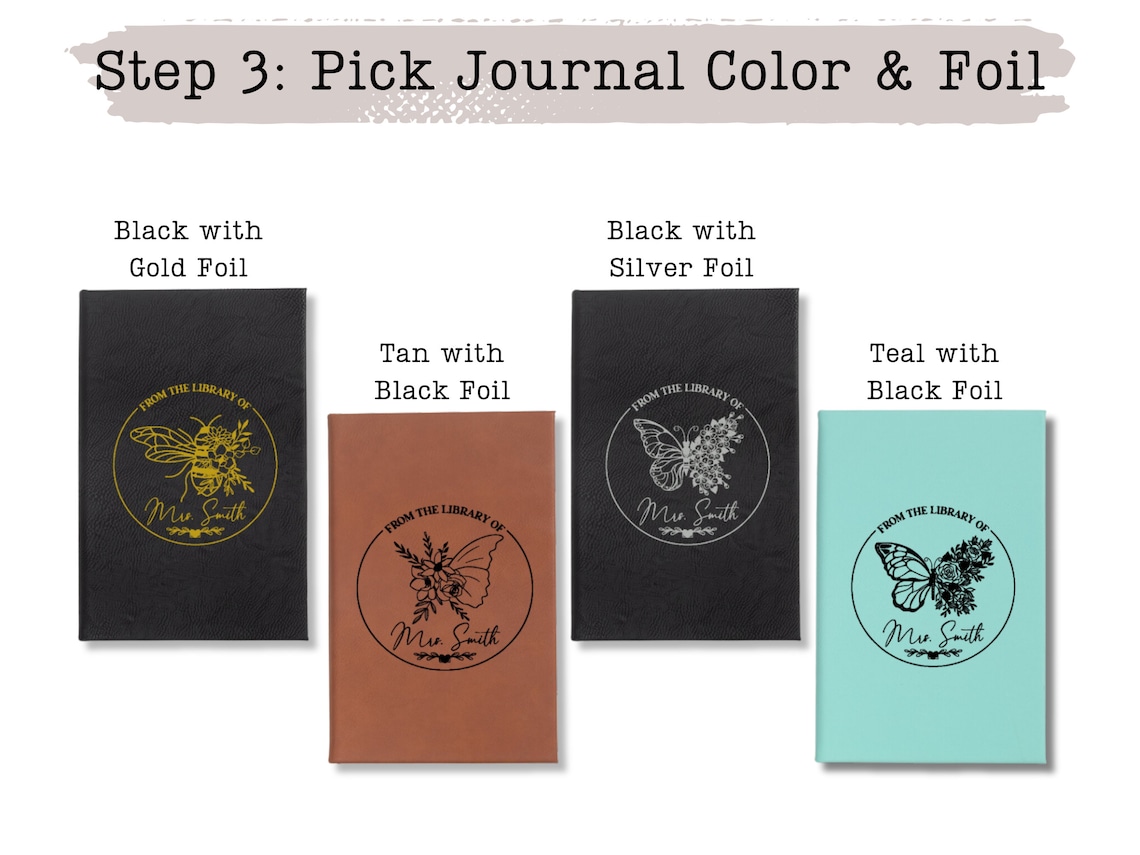 Personal Library, Custom Library Stamp, This Book Belongs To, Custom ...