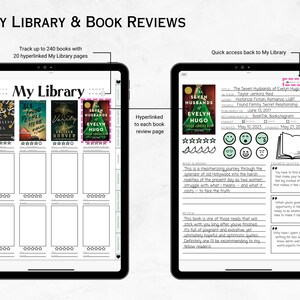 Digital Reading Journal, Book Review & Reading Tracker, Goodnotes ...