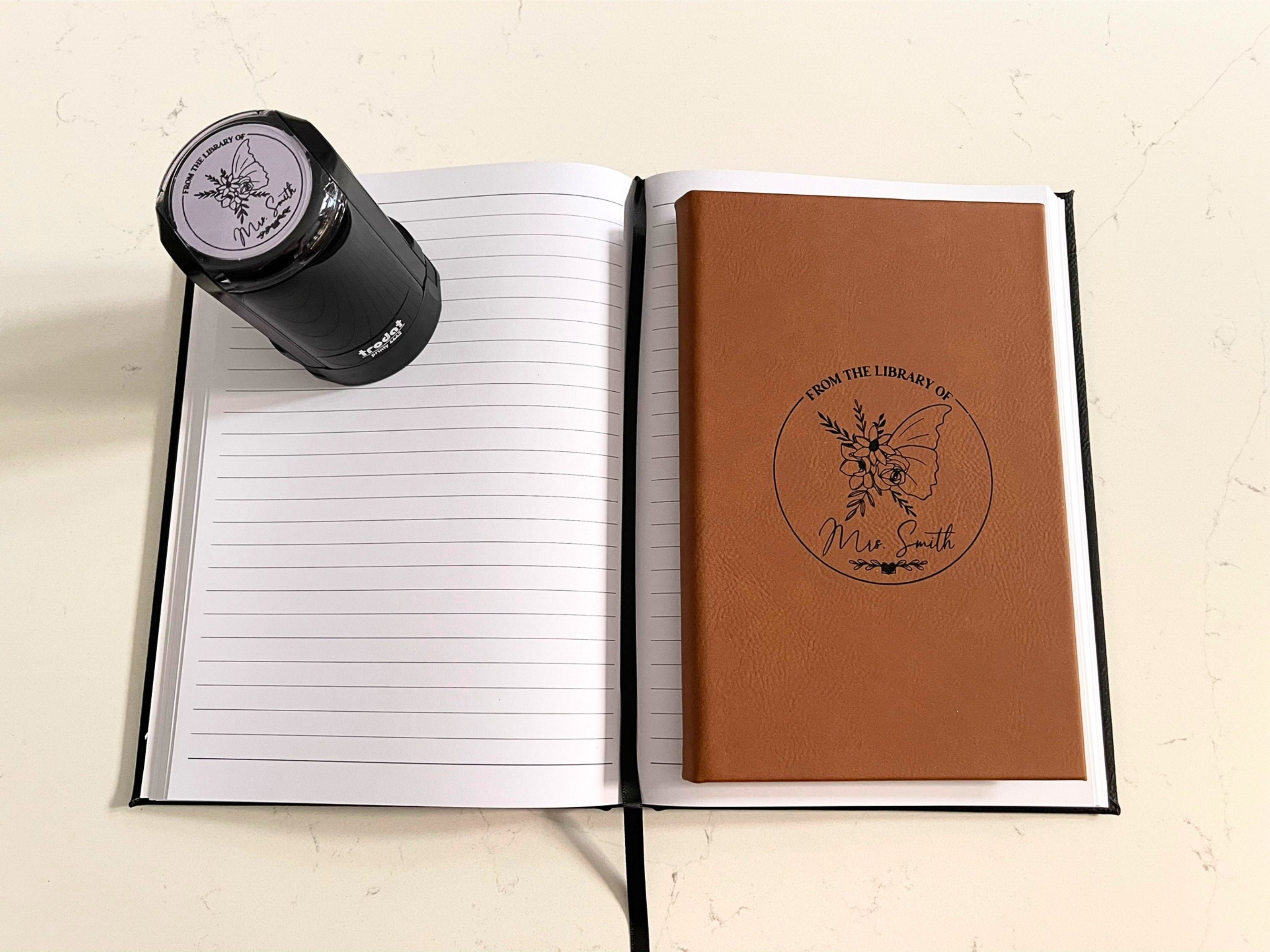 Personal Library, Custom Library Stamp, This Book Belongs To, Custom ...