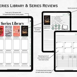 Digital Reading Journal, Book Review & Reading Tracker, Goodnotes ...