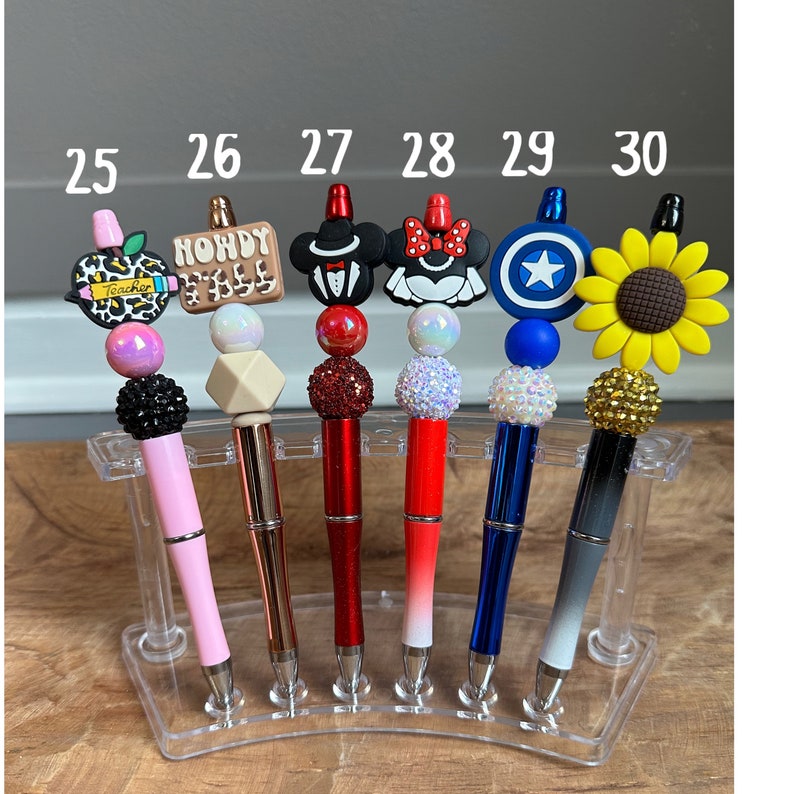 Custom Beaded Focal Pens Beaded Pens Fun Pens Focal Pens - Etsy