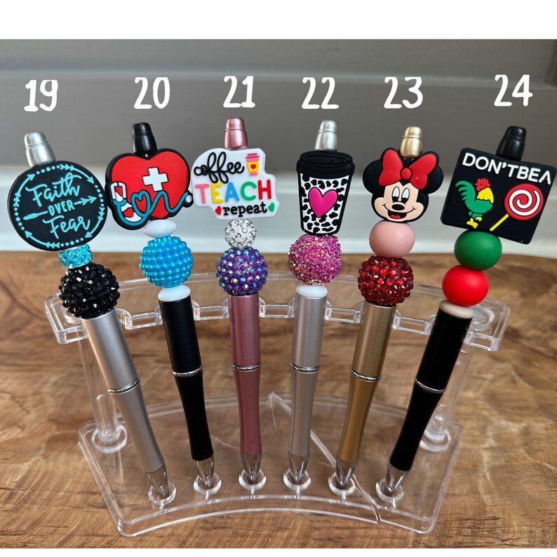 Custom Beaded Focal Pens Beaded Pens Fun Pens Focal Pens - Etsy