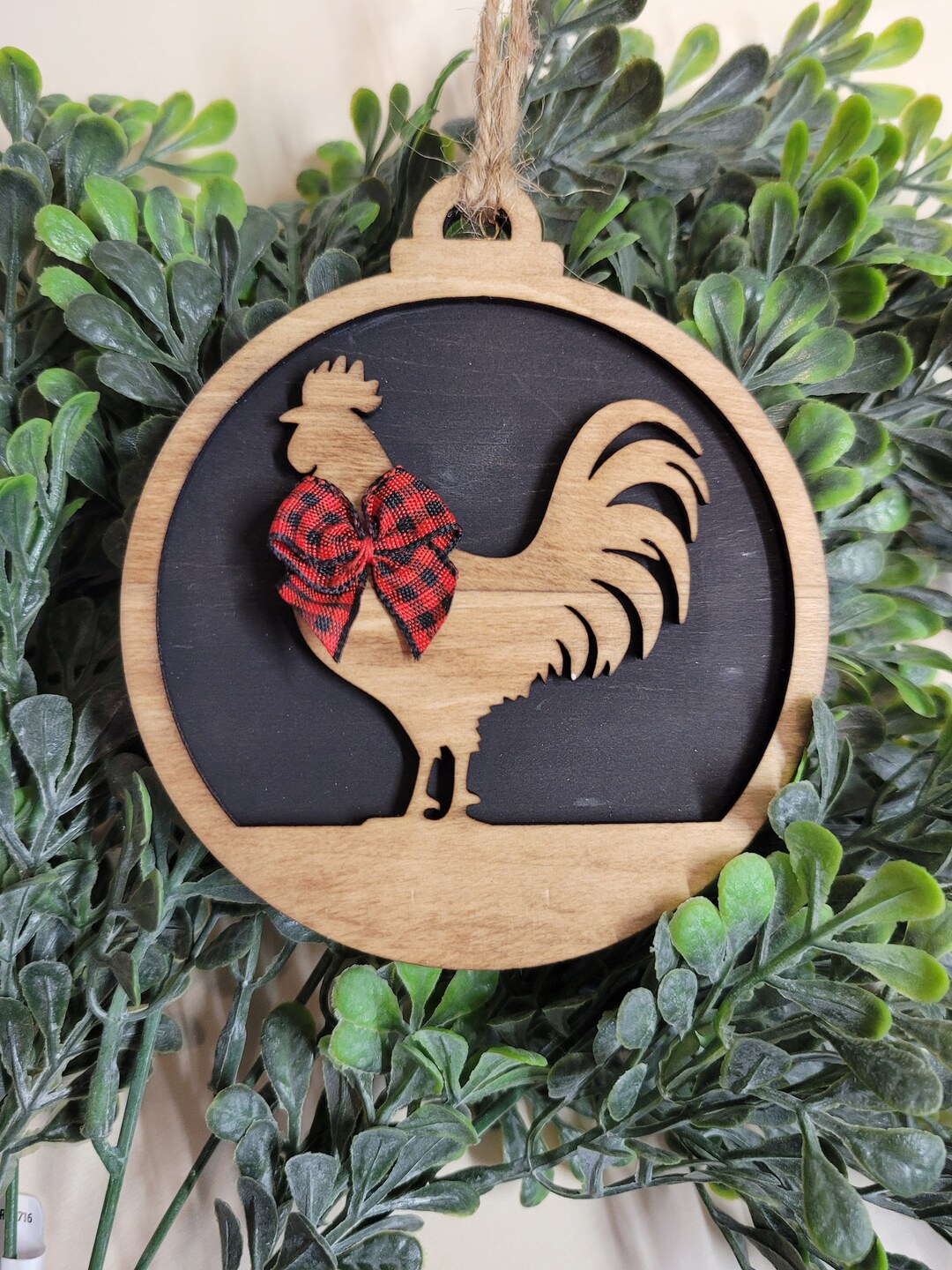 3.5 Inch Laser Cut Rooster Ornament - Etsy