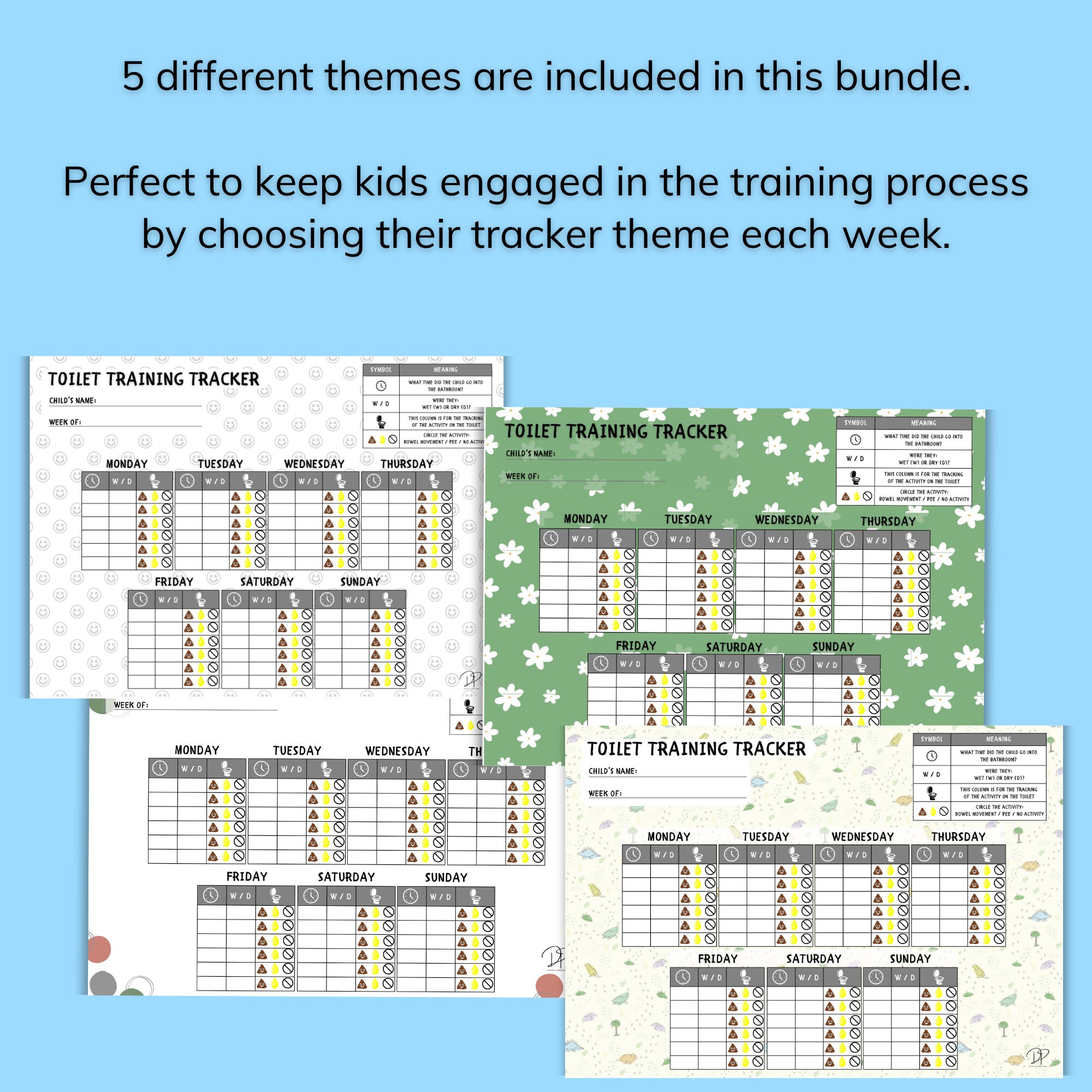 Schedule-based Toilet Training Tracker (7-day) - Perfect for Families ...