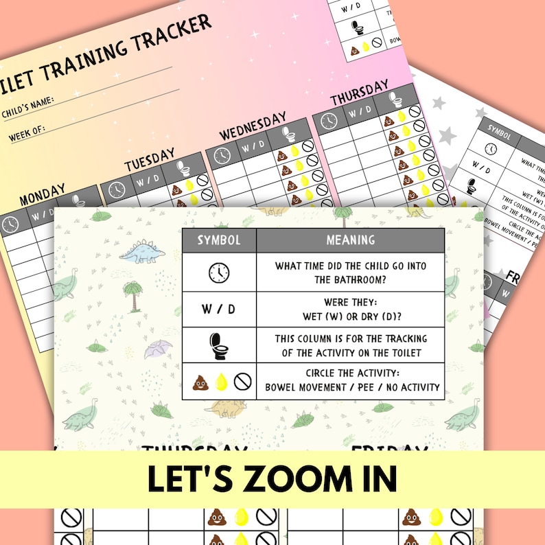 Schedule-based Toilet Training Tracker (5 Day) - for Families With ...
