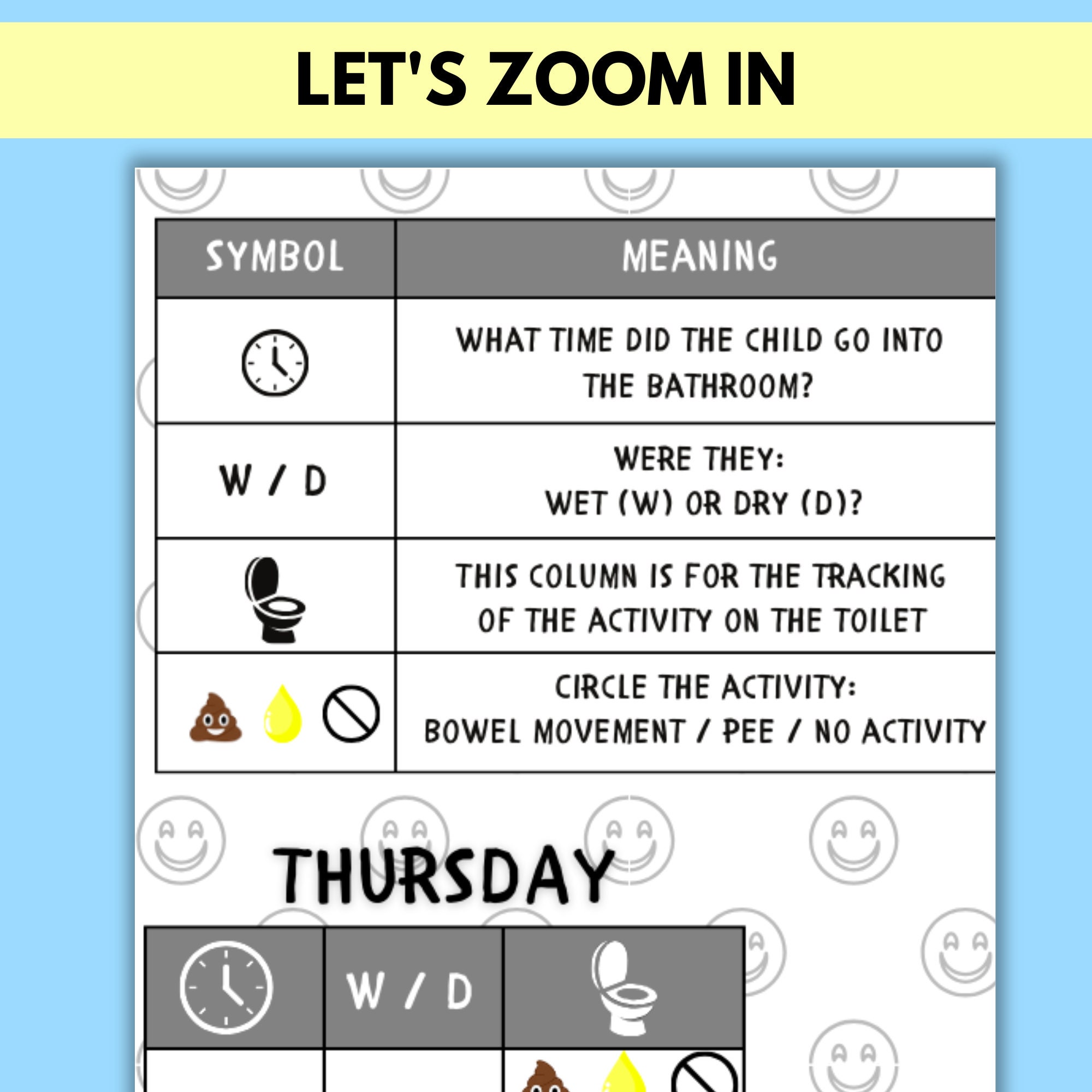 Schedule-based Toilet Training Tracker (7-day) - Perfect for Families ...