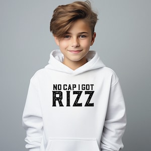No Cap I Got Rizz Funny Teen Slang Hoodie for Boys and Girls - Etsy
