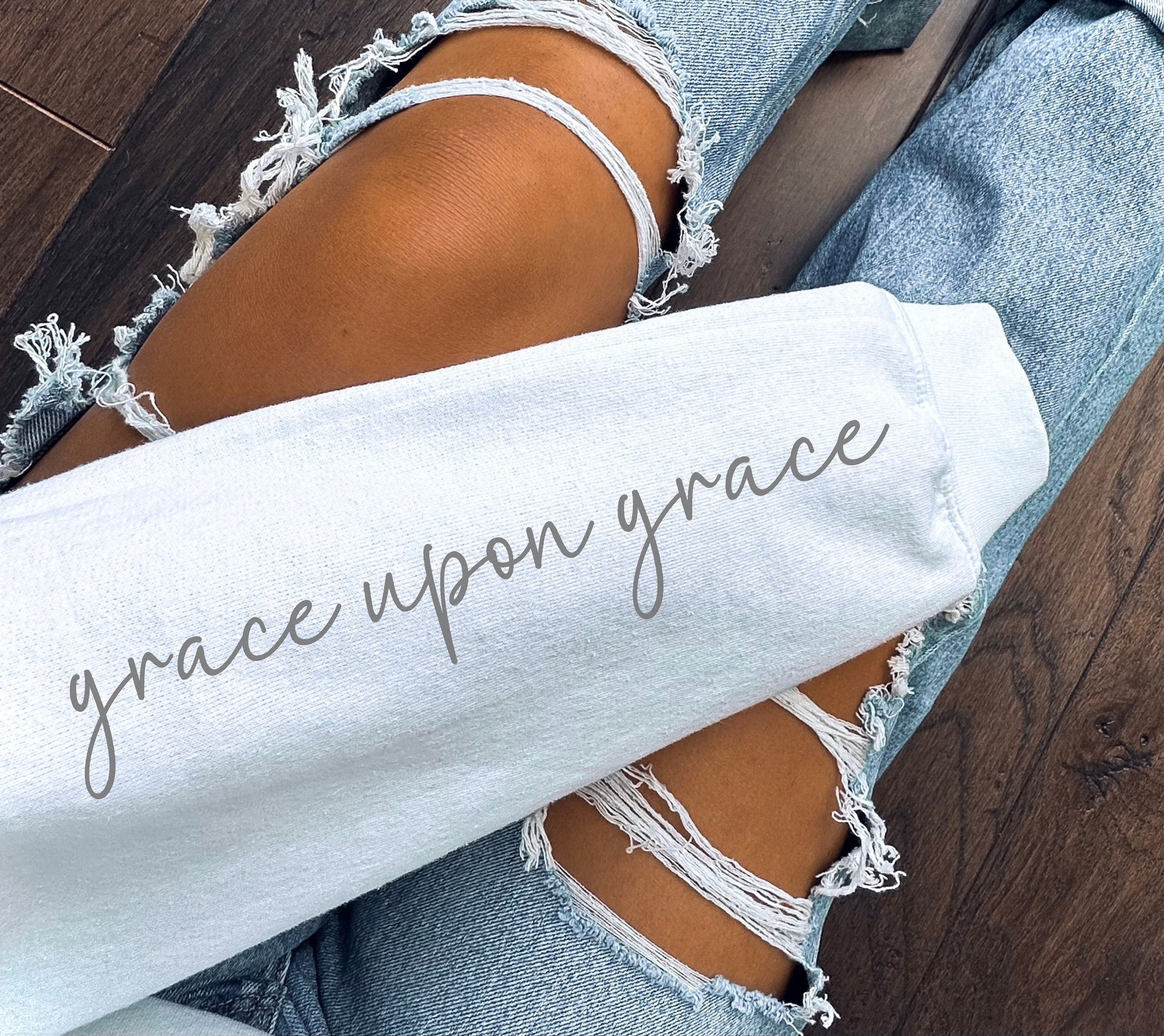 Grace Upon Grace Bible Verse Faith Based Adult Unisex Heavy - Etsy