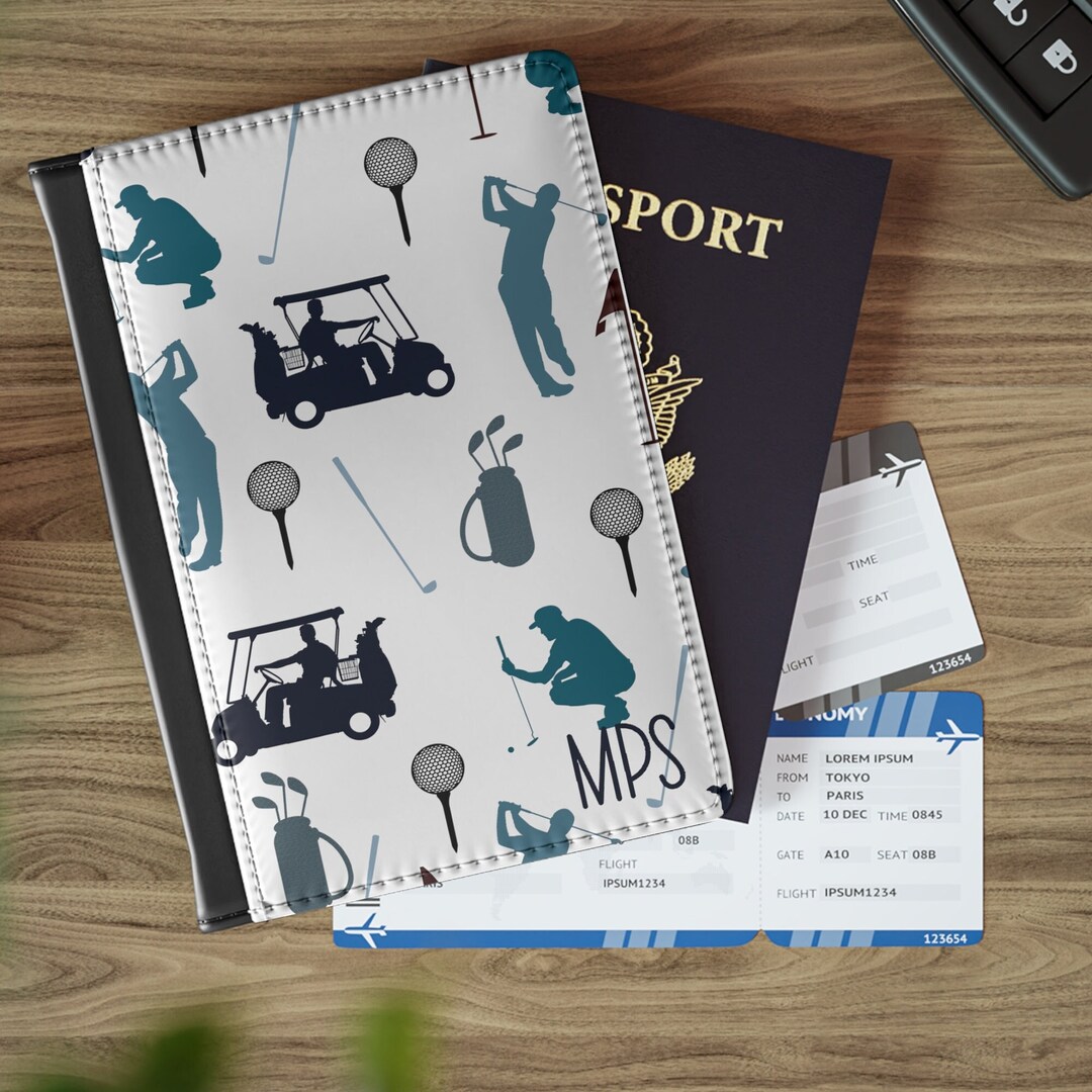 Personalized Passport Cover and Luggage Tag, RFID Cover With Initials ...