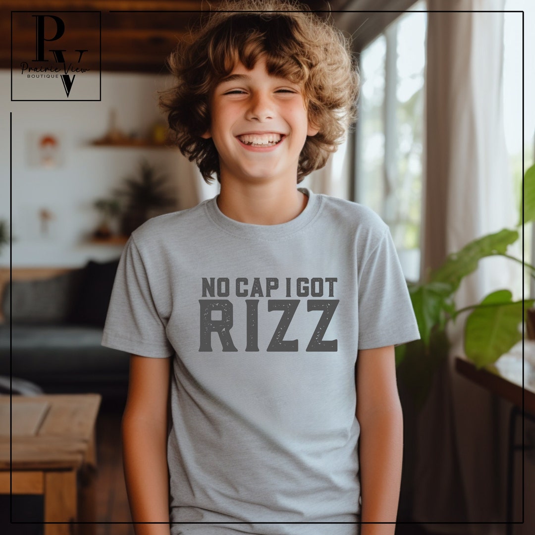No Cap I Got Rizz Funny Gen Z Teen Slang Youth Short Sleeve Tee for ...