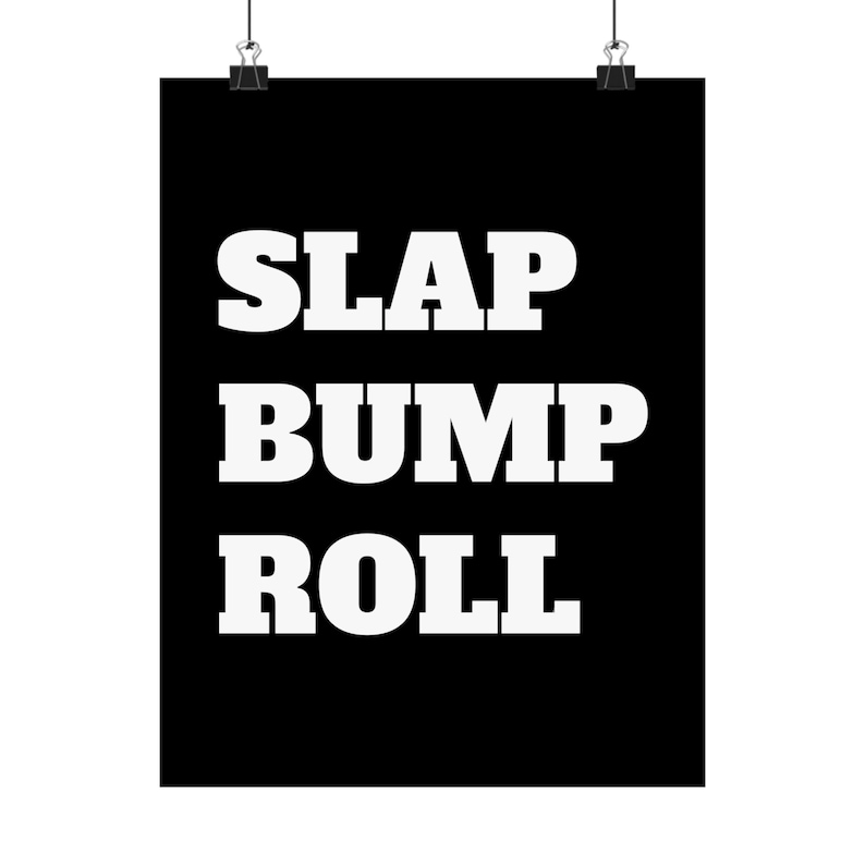 Jiu Jitsu Slap Bump Roll Matte Vertical Posters, Jiu Jitsu Poster, Bjj ...