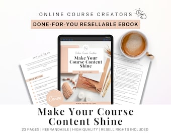 Canva Course Mock Up Digital Product Mock Up Course Creator - Etsy