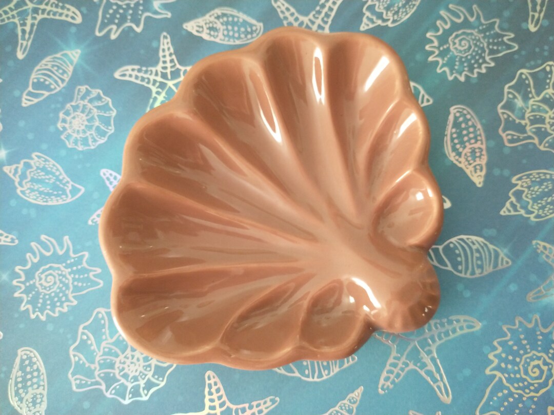 Vintage Mid Century Seashell Dish - Etsy