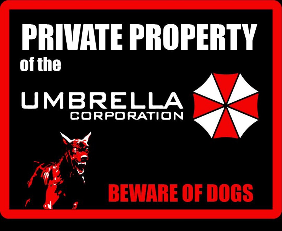 Umbrella Resident Evil Aluminum Warning Sign - Etsy