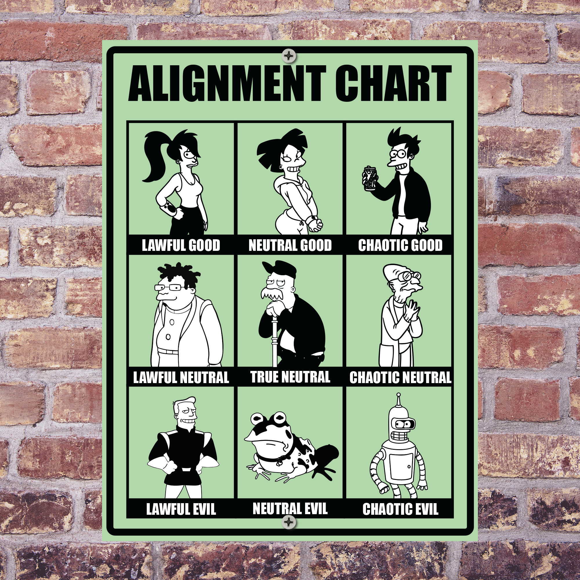 Funny FUTURAMA ALIGNMENT Aluminum Sign - Etsy