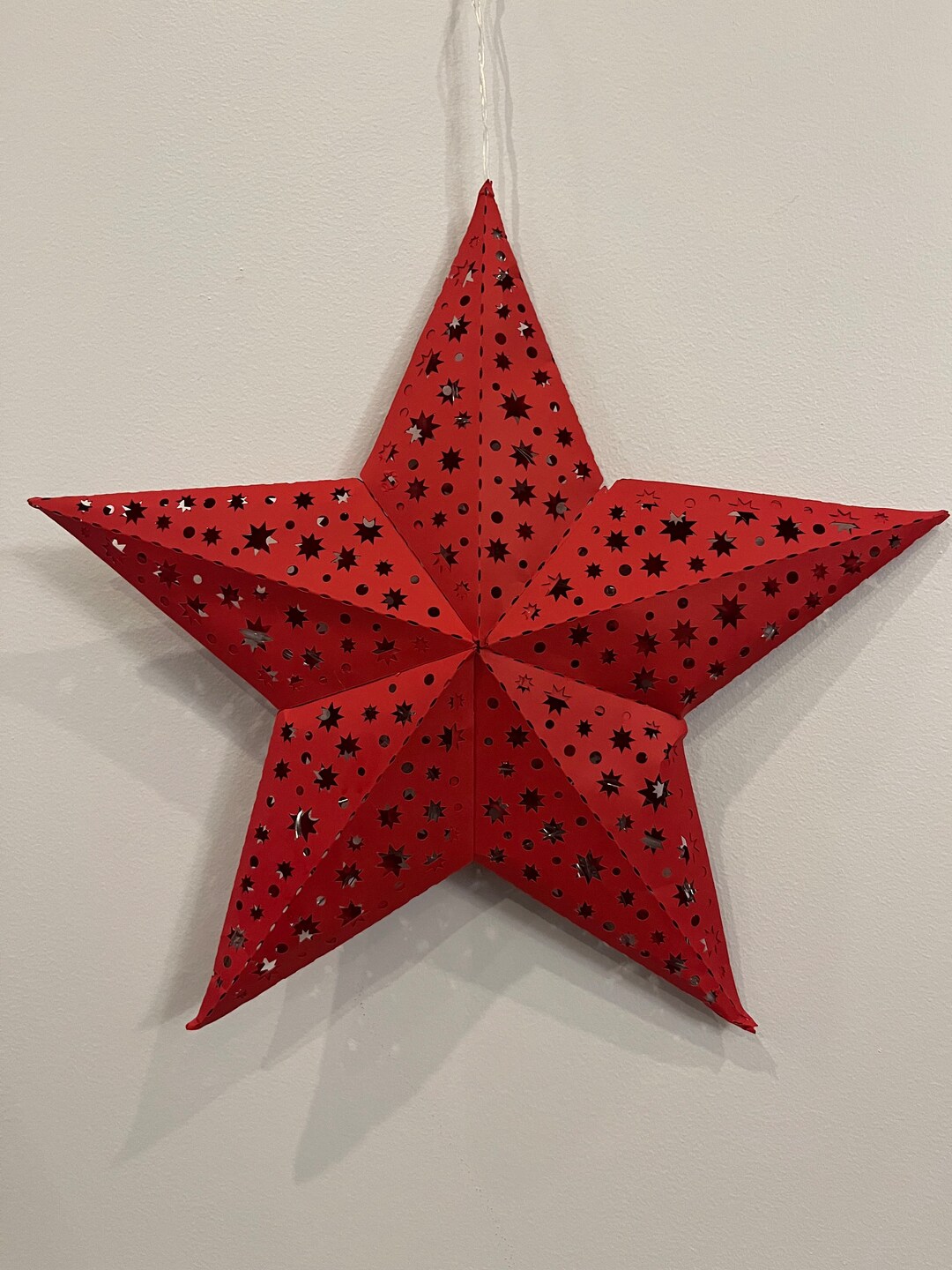 3D Paper Star DIY, Papercraft Template, Easy 5-pointed Paper Stars ...