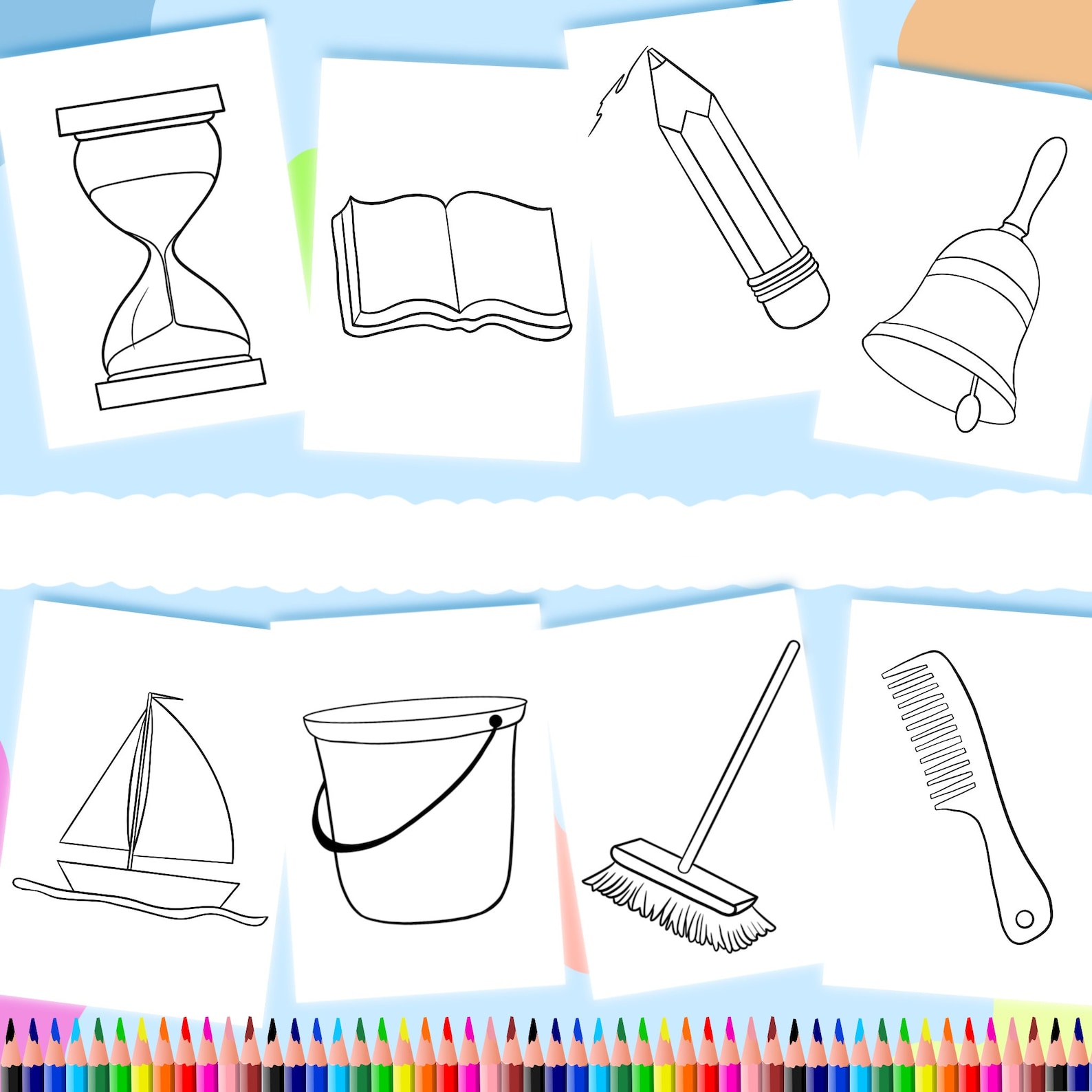 30 Printable Coloring Pages for Kids, Toddlers, Preschool at Home ...