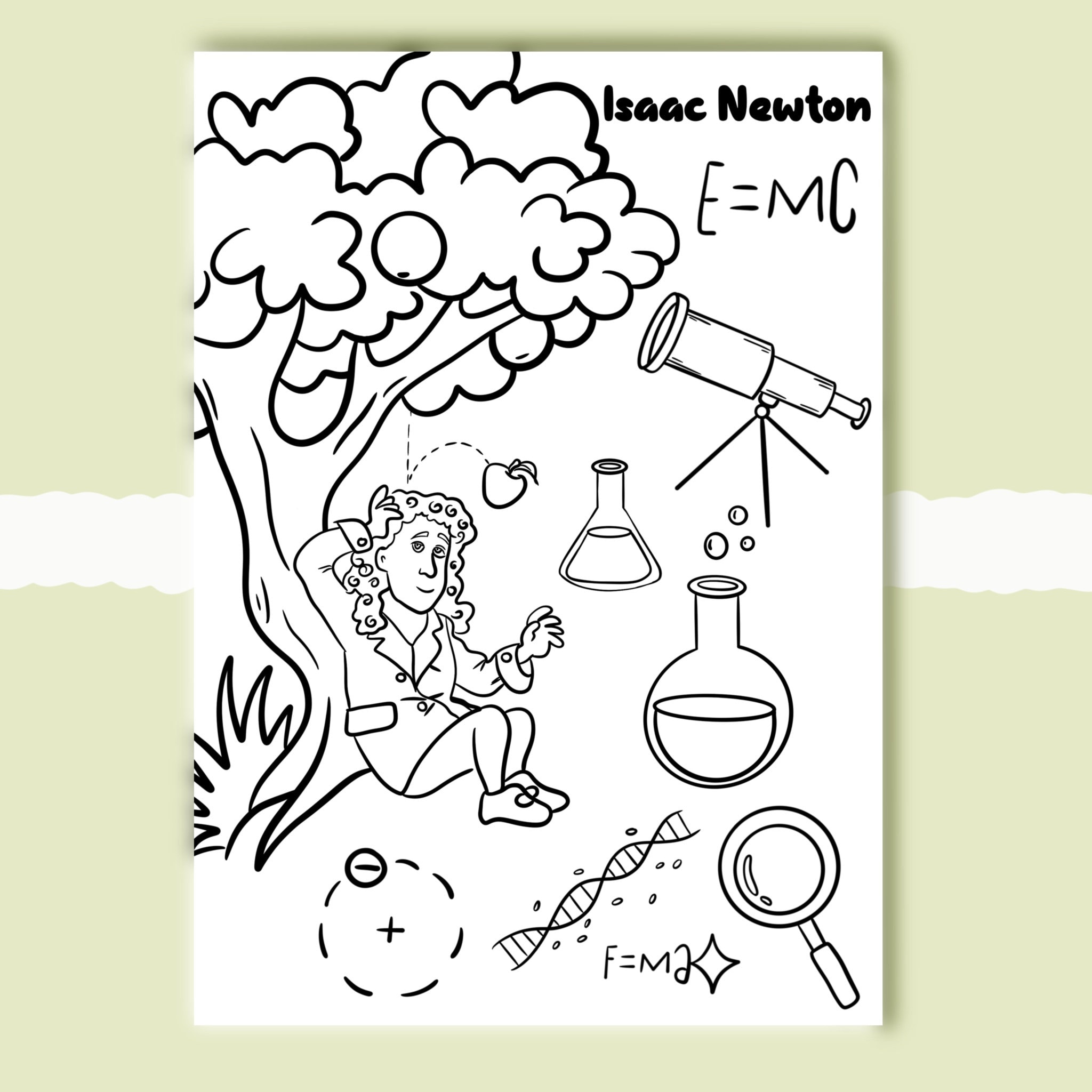 The Coloring Book of Nikola Tesla and Other Great Scientists Digital ...