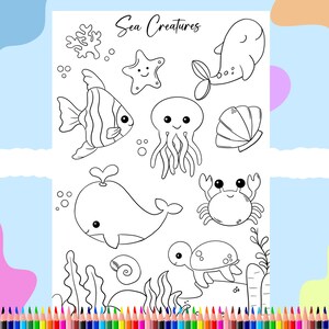 5 Great Coloring Pages for Kids: Animals, Nature, Summer Themed ...
