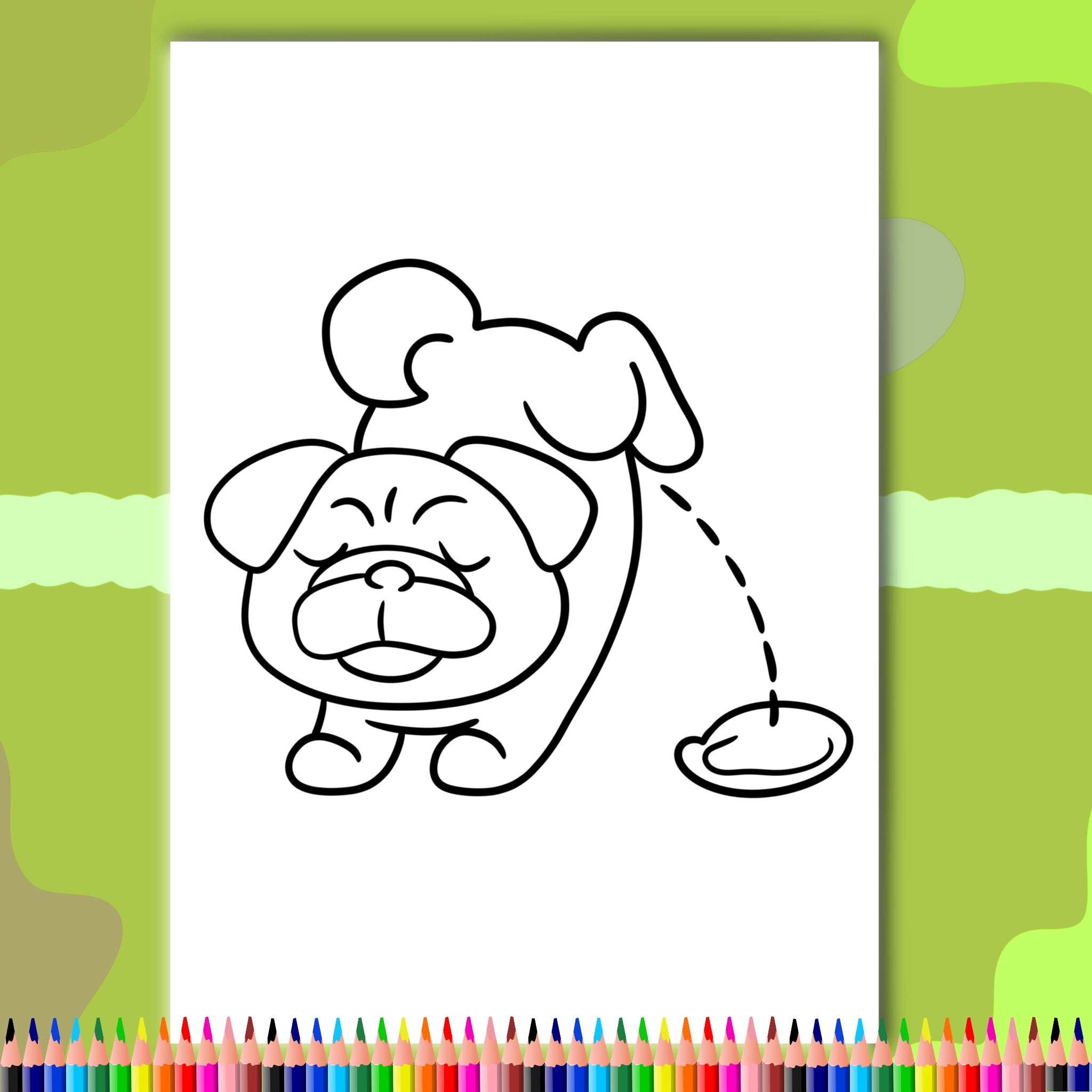 Pooping Animals Coloring Book, Funny Printable Activity (jpeg Download ...