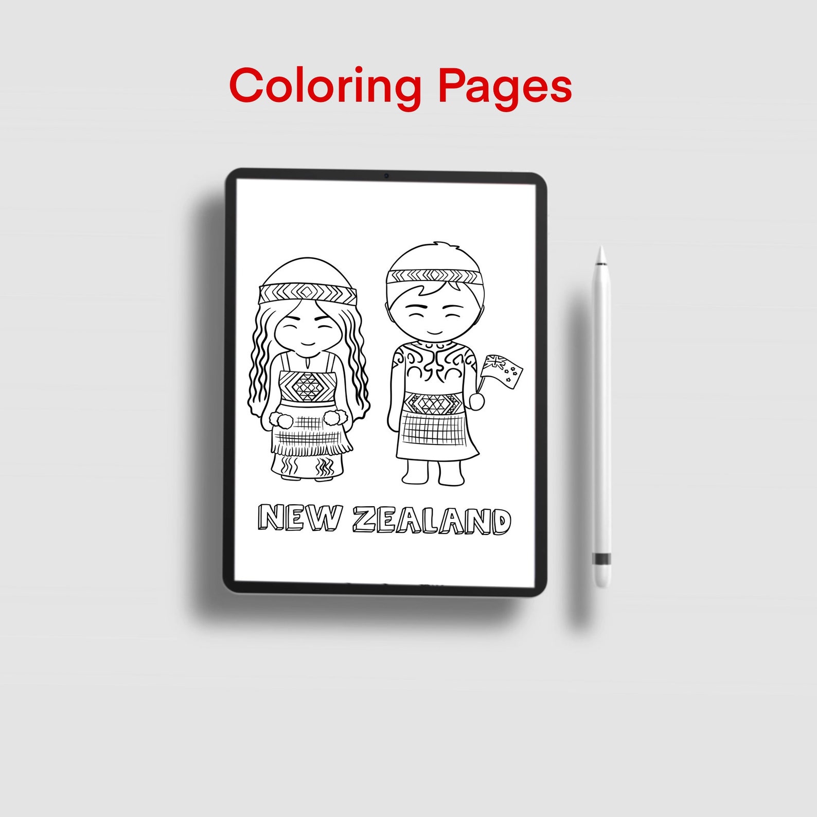 Jpeg New Zealand Coloring Pages, Printable World Culture Coloring Book ...
