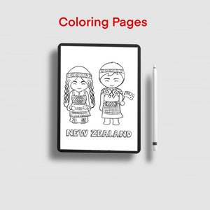 Jpeg New Zealand Coloring Pages, Printable World Culture Coloring Book ...