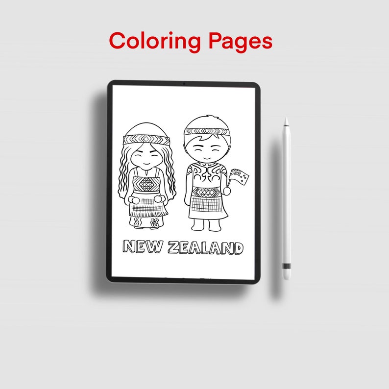 Jpeg New Zealand Coloring Pages, Printable World Culture Coloring Book ...