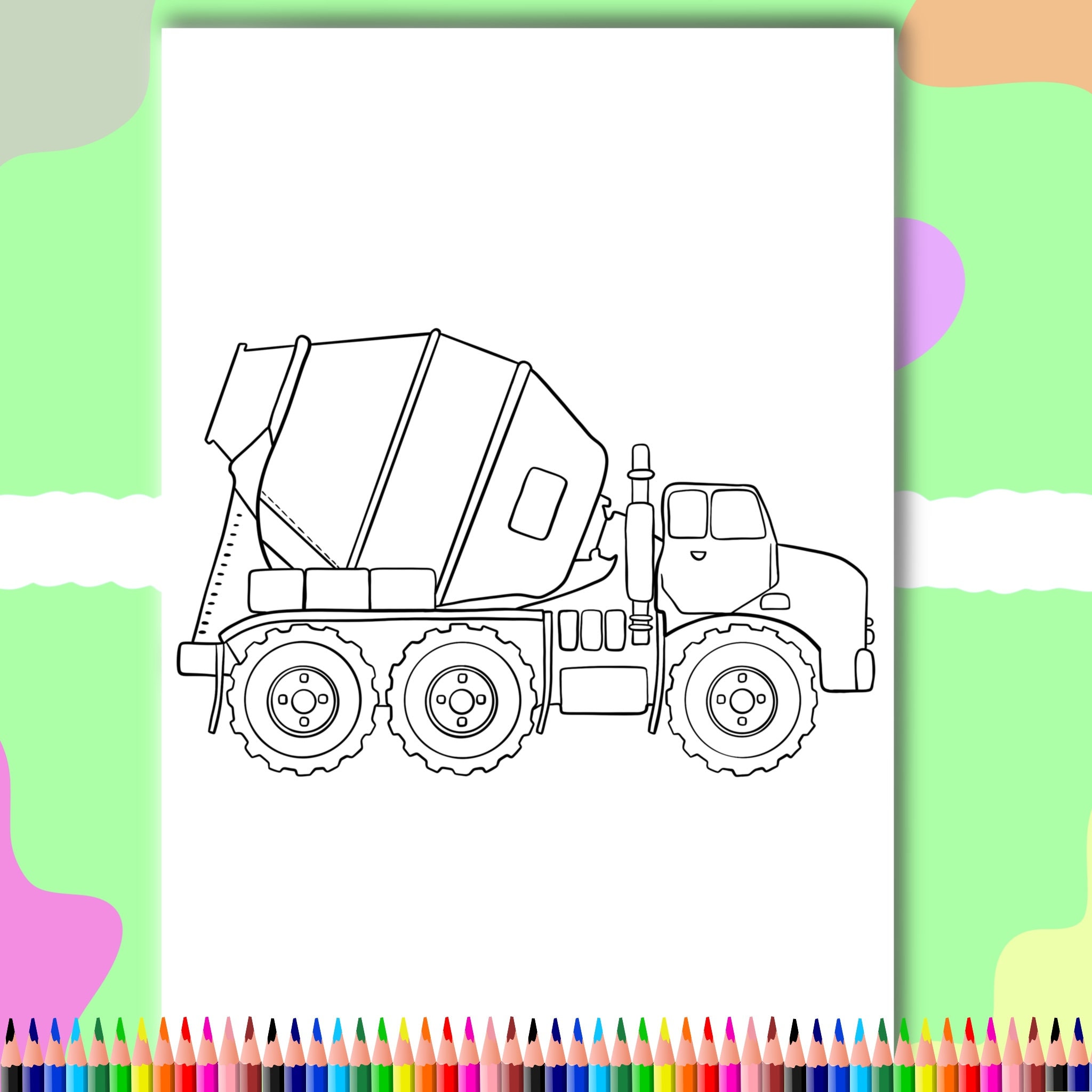 Vehicle Coloring Pages, Construction Jpeg Printable Page, Vehicle ...