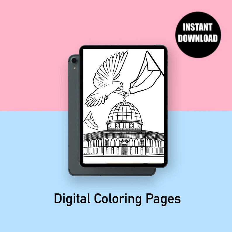 Palestine Coloring Pages, Palestinian Flag, Islamic Art (digital ...