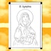 Catholic Saints Coloring Pages, Saints Day Activity (digital Download ...